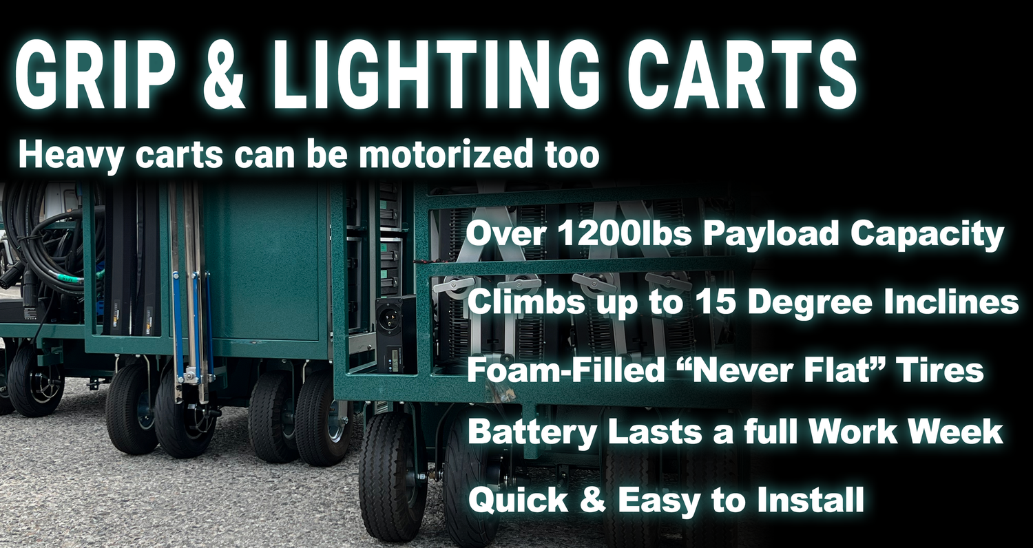 Motorized Wheels For Grip & Electric Camera Film Carts – Make Your Cart Go